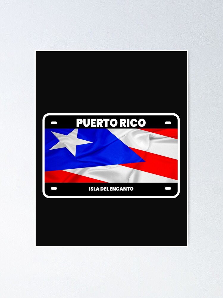 "Puerto Rican license plate " Poster for Sale by erozzz | Redbubble