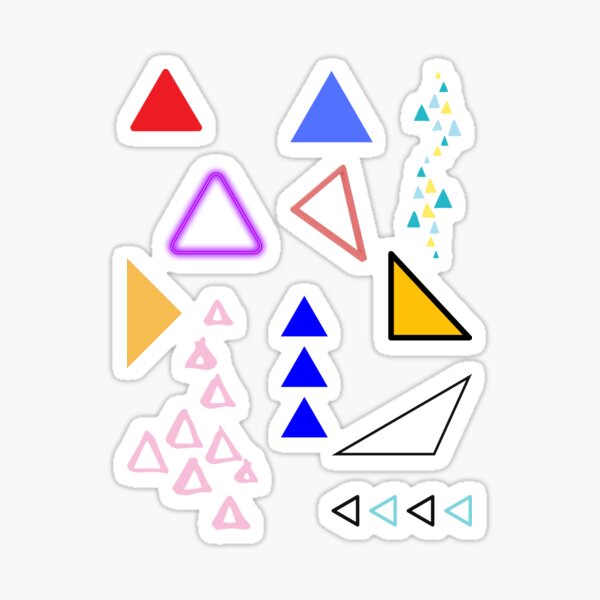 "Triangle design" Sticker by YooniqueDesigns | Redbubble