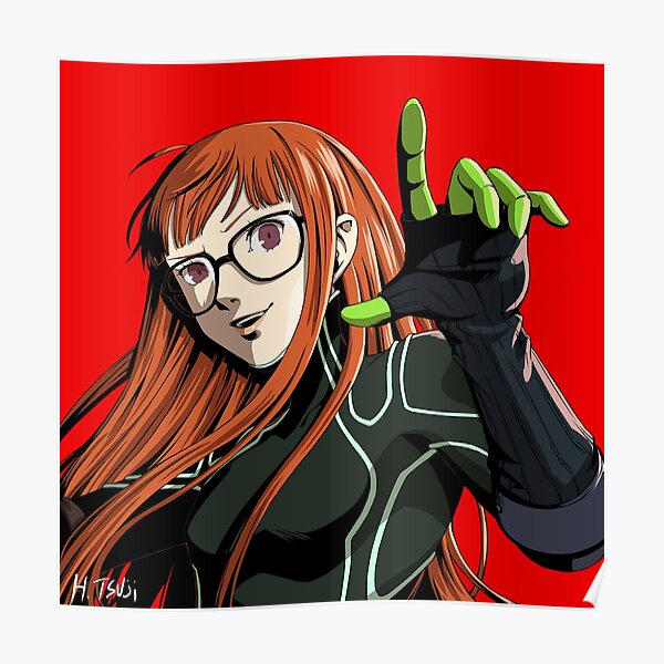 "Persona 5 Sketch Series: Futaba" Poster by Hayatetsujimoto | Redbubble