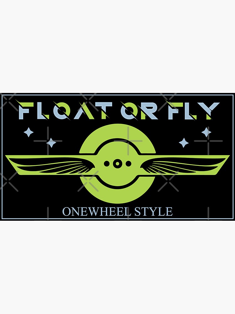 "Onewheel club float or fly legendary team floatlife" Sticker for Sale ...