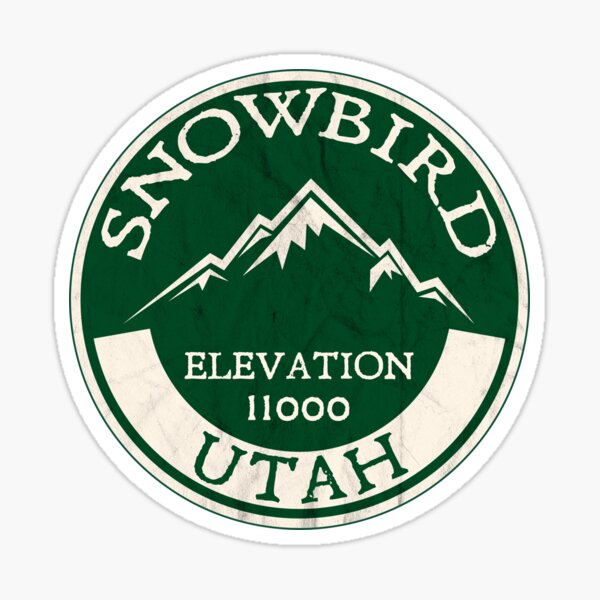 "Snowbird Utah Skiing Ski" Sticker for Sale by MyHandmadeSigns | Redbubble
