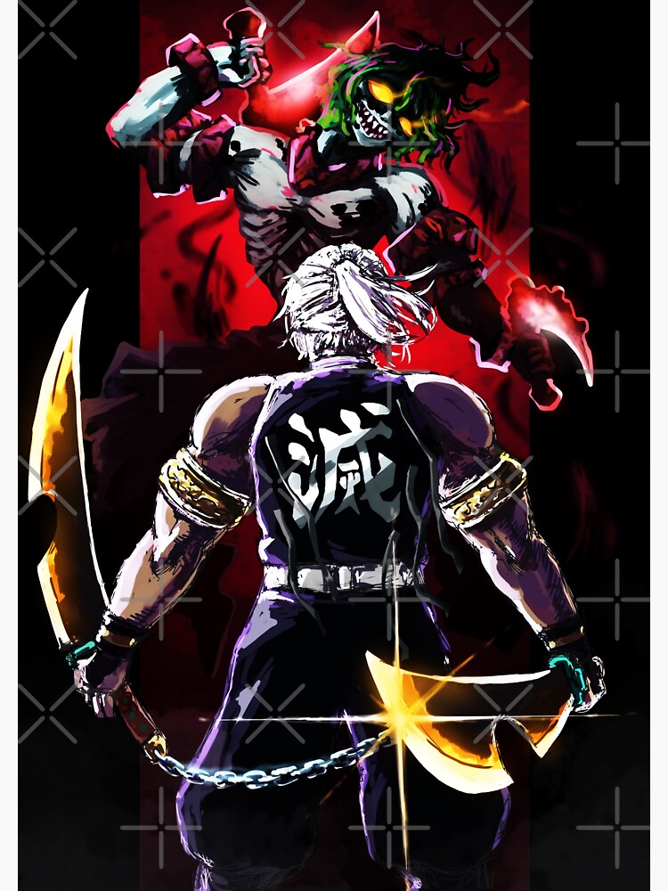 "Tengen Uzui Vs Gyutaro" Sticker by AnimeScenery | Redbubble