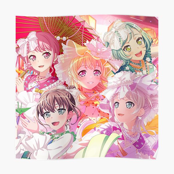 " BanG Dream Bandori Pastel Palettes Origami Crane set" Poster for Sale ...