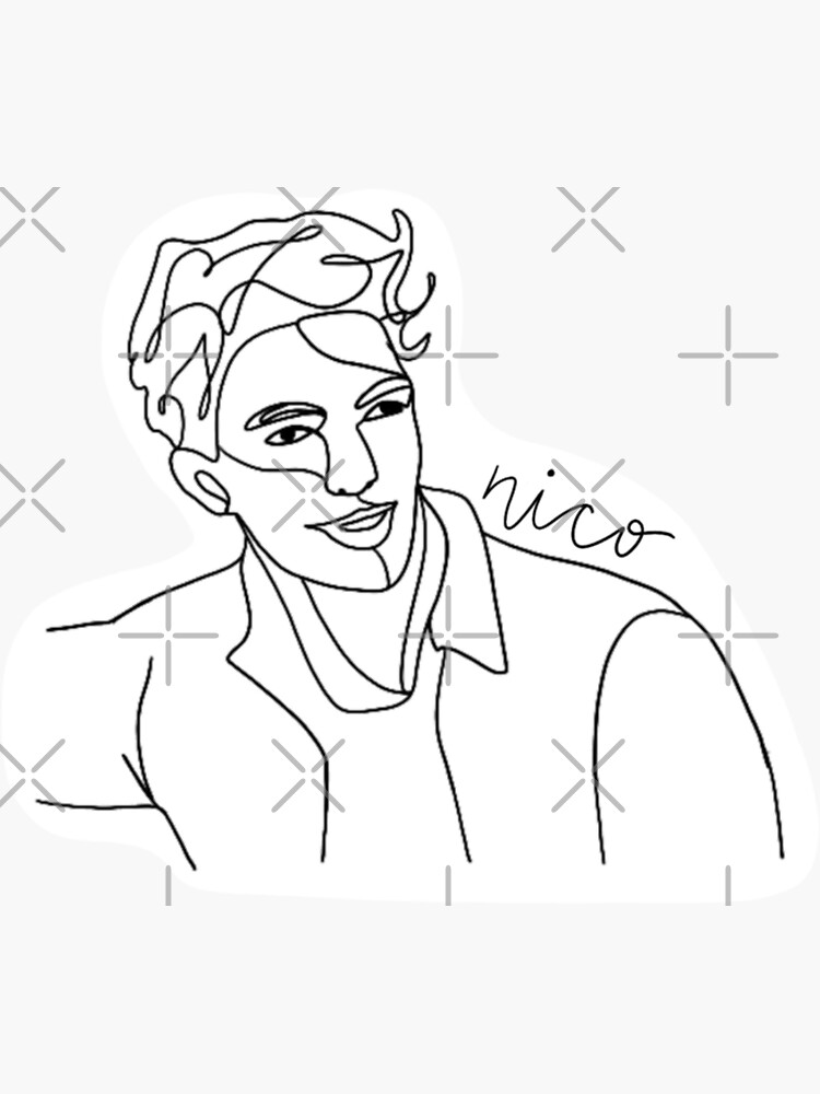 "The Atlas Six- Nico" Sticker by haleyatucker | Redbubble