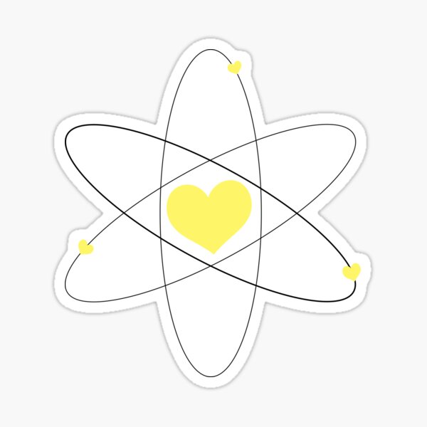 "Atom" Sticker by Gea-Desing | Redbubble
