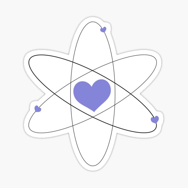 "Atom" Sticker by Gea-Desing | Redbubble