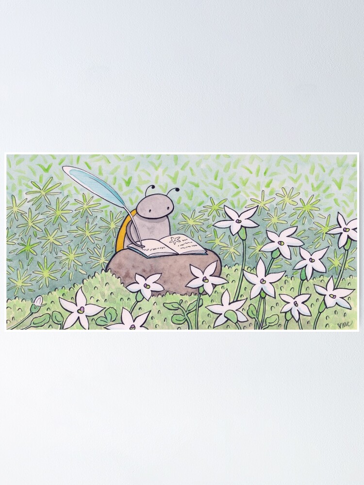 "Mini White Stars" Poster by ninacrittenden | Redbubble