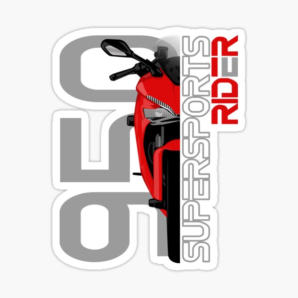 "Supersports Rider Supersport 950" Sticker for Sale by ClavoSquare ...
