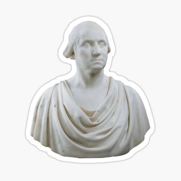 "George Washington Marble Bust" Sticker by StudioBar | Redbubble