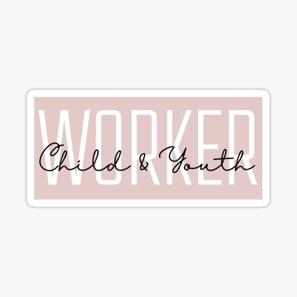 "Child and Youth Worker" Sticker for Sale by KatarinaAndCo | Redbubble