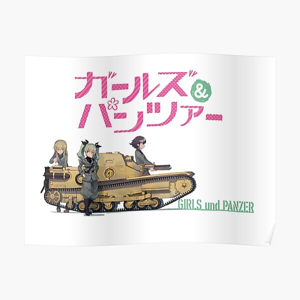 "Yellow tank girls und panzer" Poster for Sale by Animeager | Redbubble