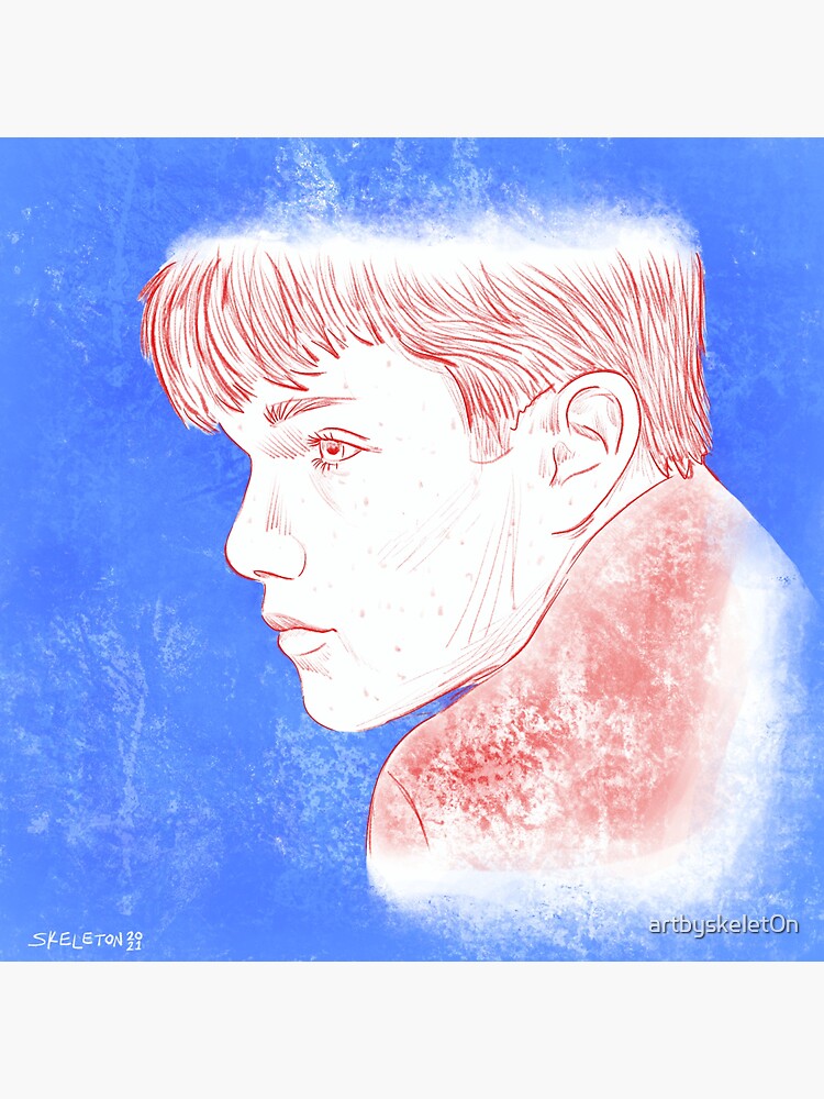 "Todd Anderson Portrait" Sticker for Sale by artbyskelet0n | Redbubble
