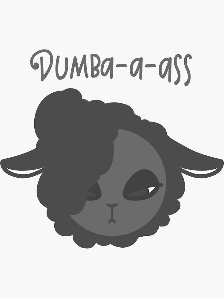 "Emo Sheep" Sticker by KuroSheep | Redbubble