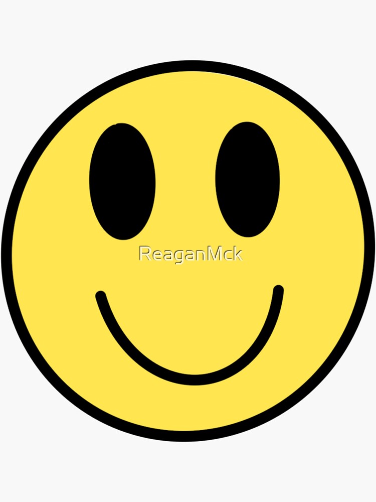 "Aesthetic Smile" Sticker for Sale by ReaganMck | Redbubble