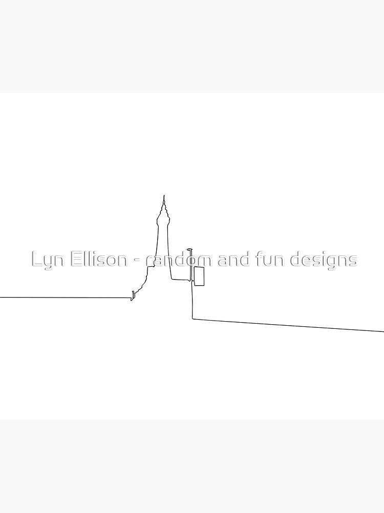 "Outline of Blackpool Tower" Canvas Print by lovetocats | Redbubble
