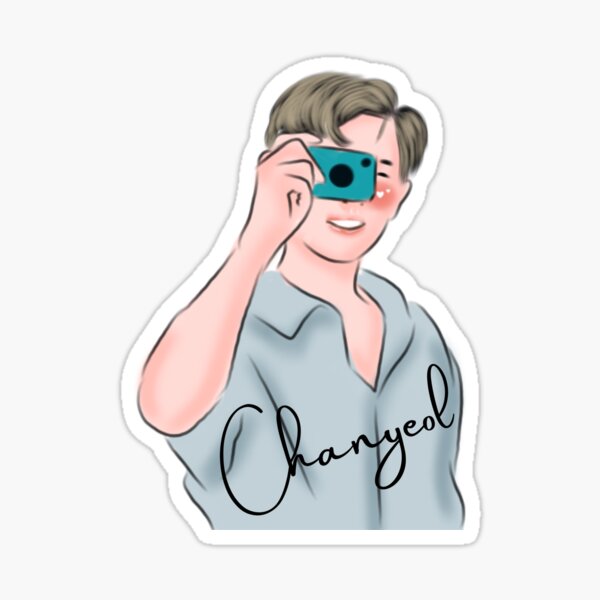 "Chanyeol fanart" Sticker for Sale by Anl07 | Redbubble