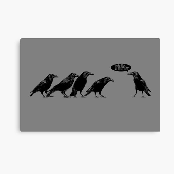 Murder Of Crows Canvas Prints | Redbubble