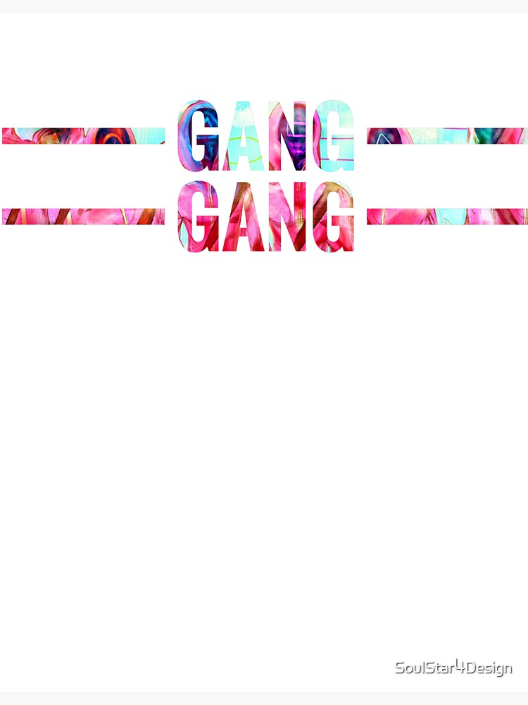 "Gang Gang " Sticker by SoulStar4Design | Redbubble