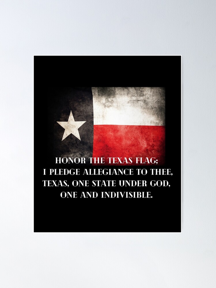 Texas Flag Pledge Printable