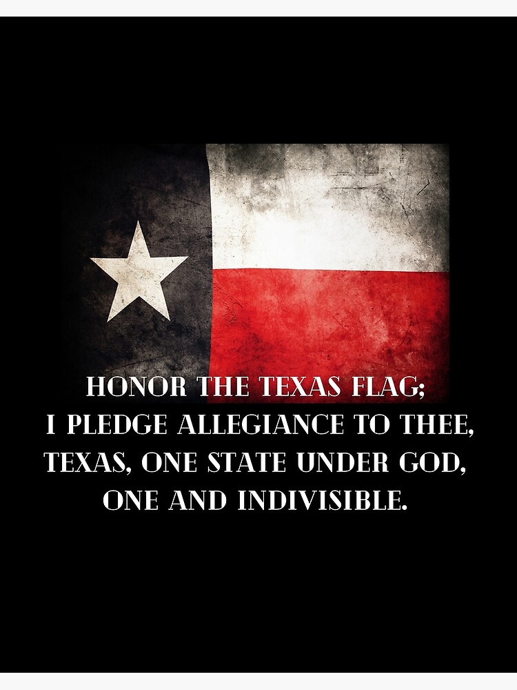 Palabras De Compromiso Con La Bandera De Texas