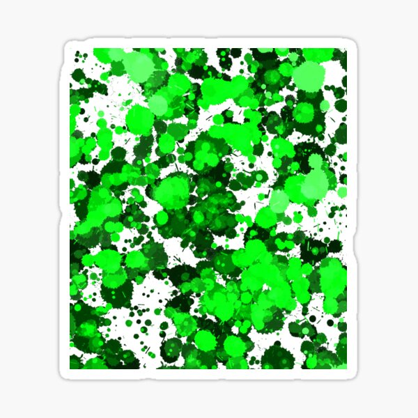 "Green Paint Splatter" Sticker by SparkyMae | Redbubble