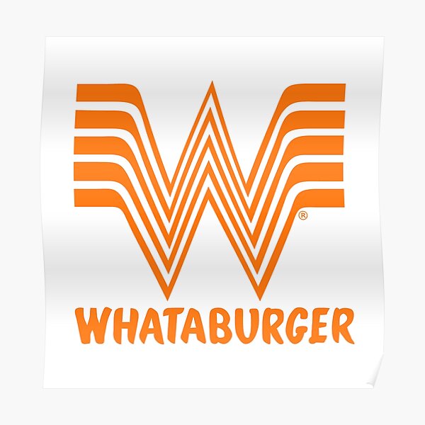 "whataburger logo 1" Poster by zairasolvi | Redbubble