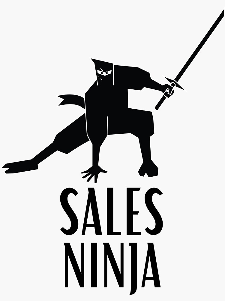 "Sales Ninja" Sticker by TNinjaShirts | Redbubble