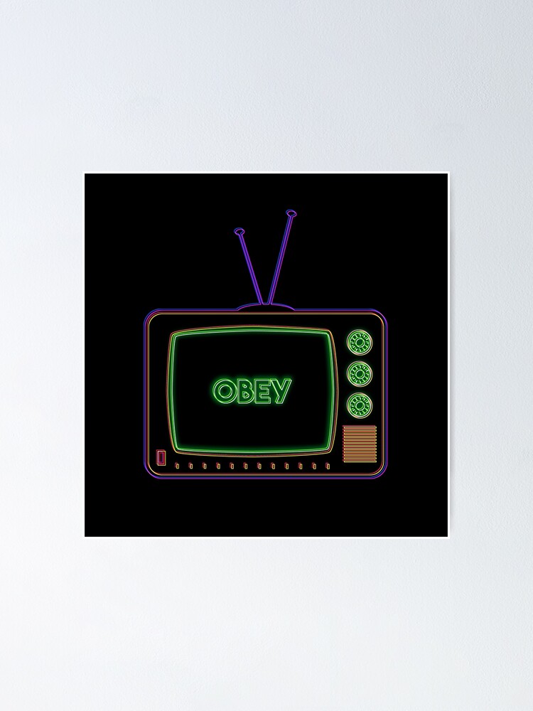 "Retro TV | Obey | Pop Art" Poster for Sale by williamcuccio | Redbubble