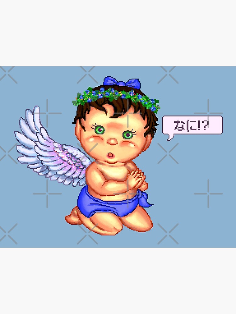 "Cherub Angel Nani? (Blue Color)" Poster for Sale by pivee | Redbubble