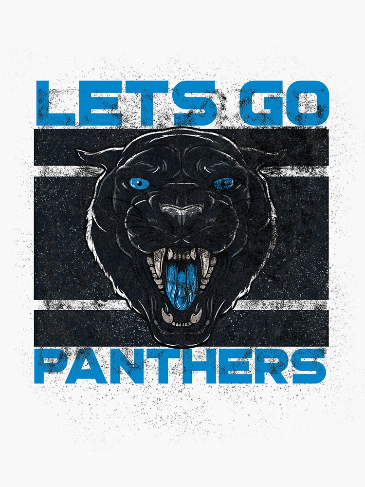"LETS GO PANTHERS! washed and worn look1" Sticker for Sale by ...