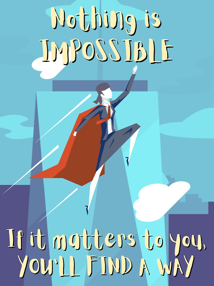 " Inspirational Motivational Work Affirmation Sticker Poster" Sticker ...