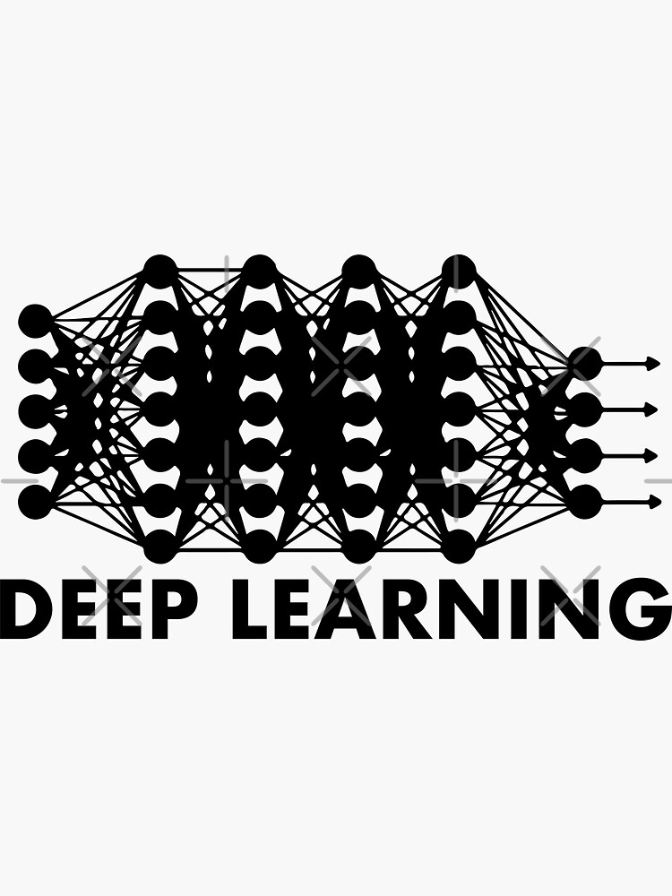 "Deep learning, machine learning" Sticker for Sale by RossDillon ...