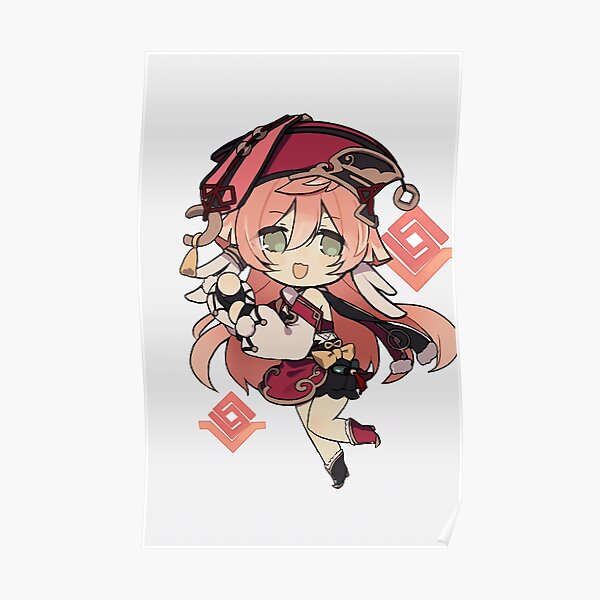 "Chibi Yanfei Genshin Impact Cute" Poster by areona43 | Redbubble