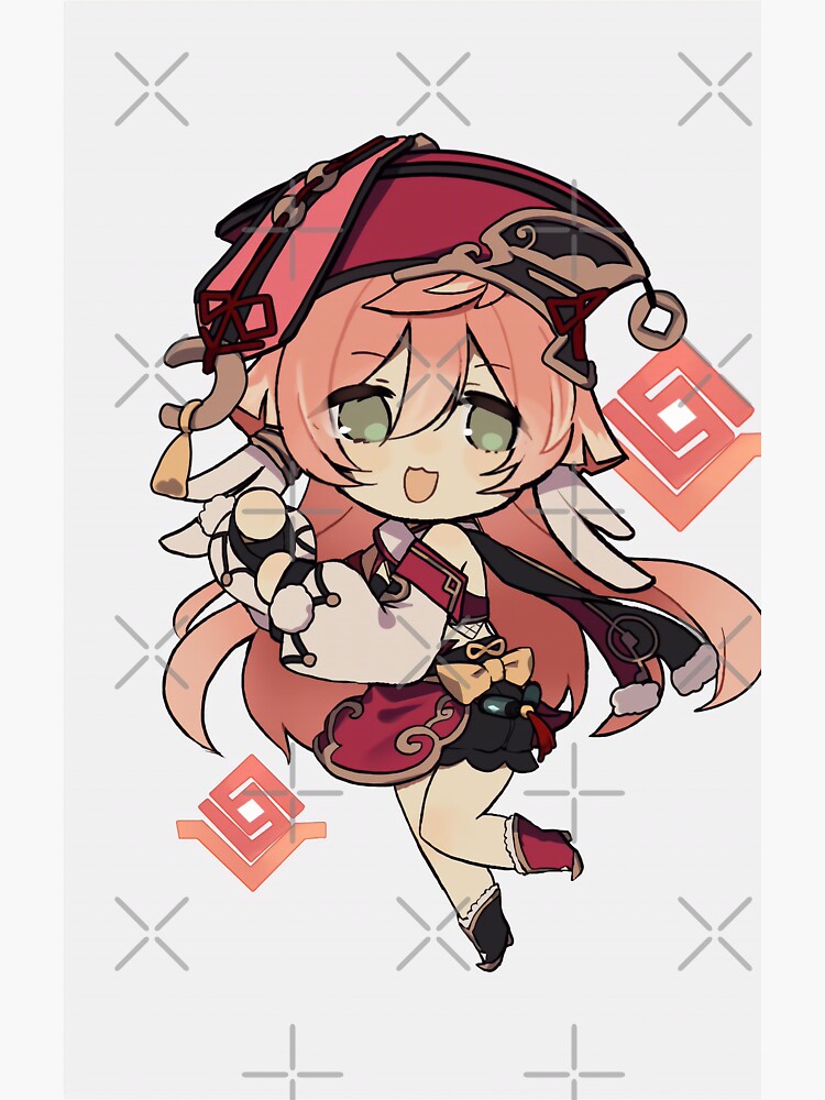 "Chibi Yanfei Genshin Impact Süß" Sticker von areona43 | Redbubble