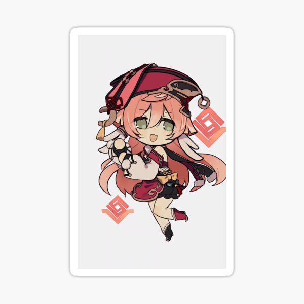 "Chibi Yanfei Genshin Impact Süß" Sticker von areona43 | Redbubble