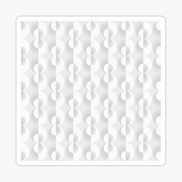 "Sirkel, Iconic Retro Circle Shapes Pattern" Sticker for Sale by ...
