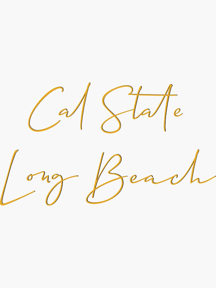 "California State University, CSULB" Sticker by patrickhailey | Redbubble