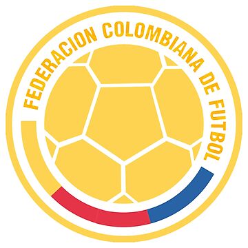 Pegatina for Sale con la obra «Insignia de fútbol de Colombia Copa ...