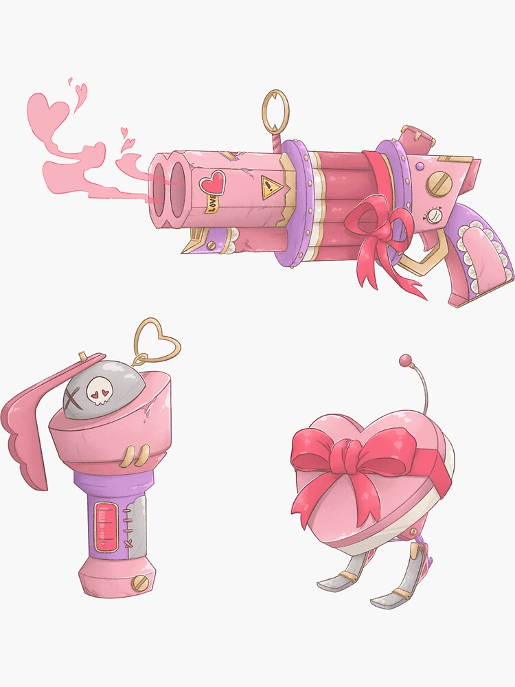 "Weapons of Love - Valentine's Day gift sticker" Sticker for Sale by ...