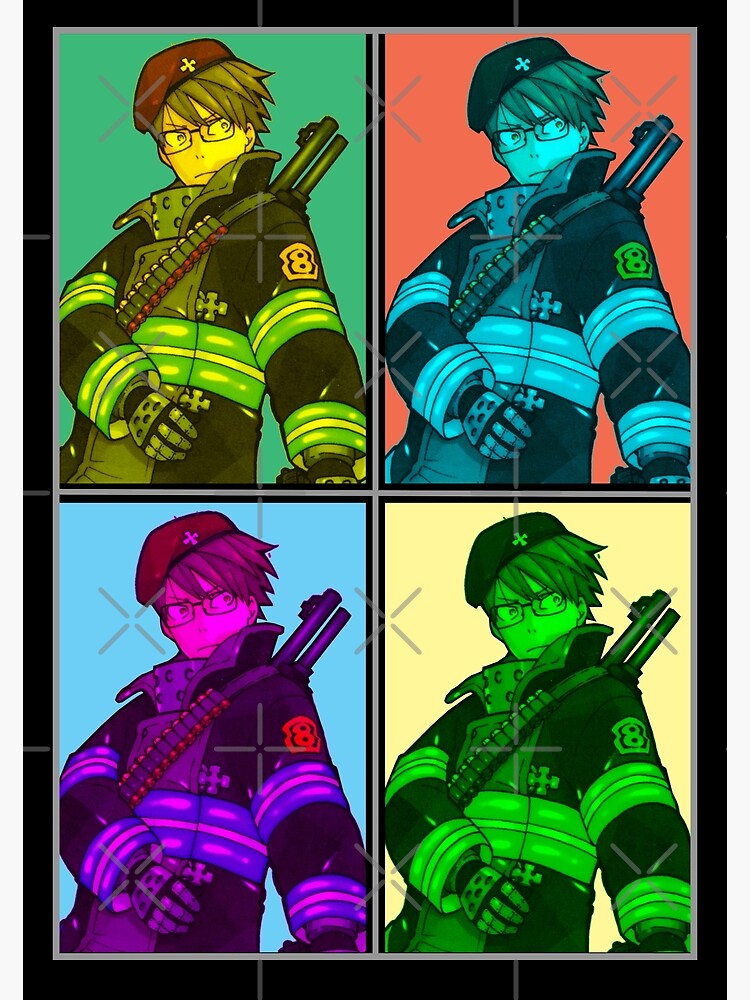 "Takehisa Hinawa Fire Force Enen No Shouboutai Anime RGB Spiegeldesign ...