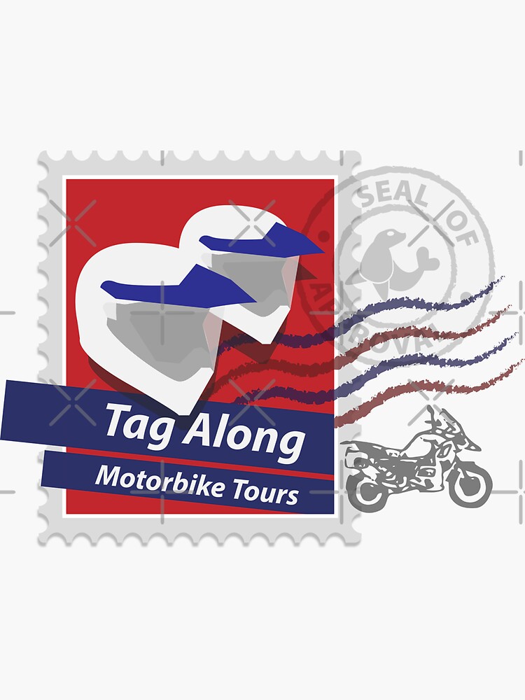 "Tag along tour art" Sticker by Tagalongmt | Redbubble