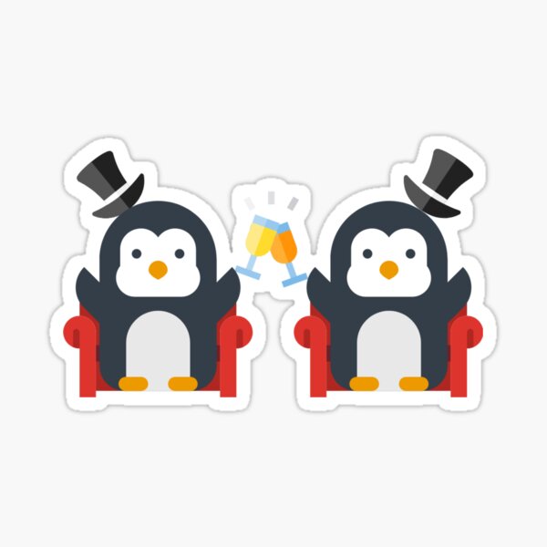 "PENGUIN LORD" Sticker by HaimArt | Redbubble