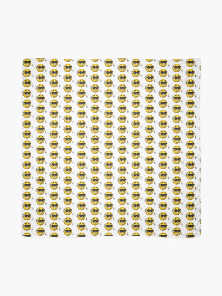 "Ironic Meme Smiley Face With Sunglasses" Scarf for Sale by kixlepixel ...