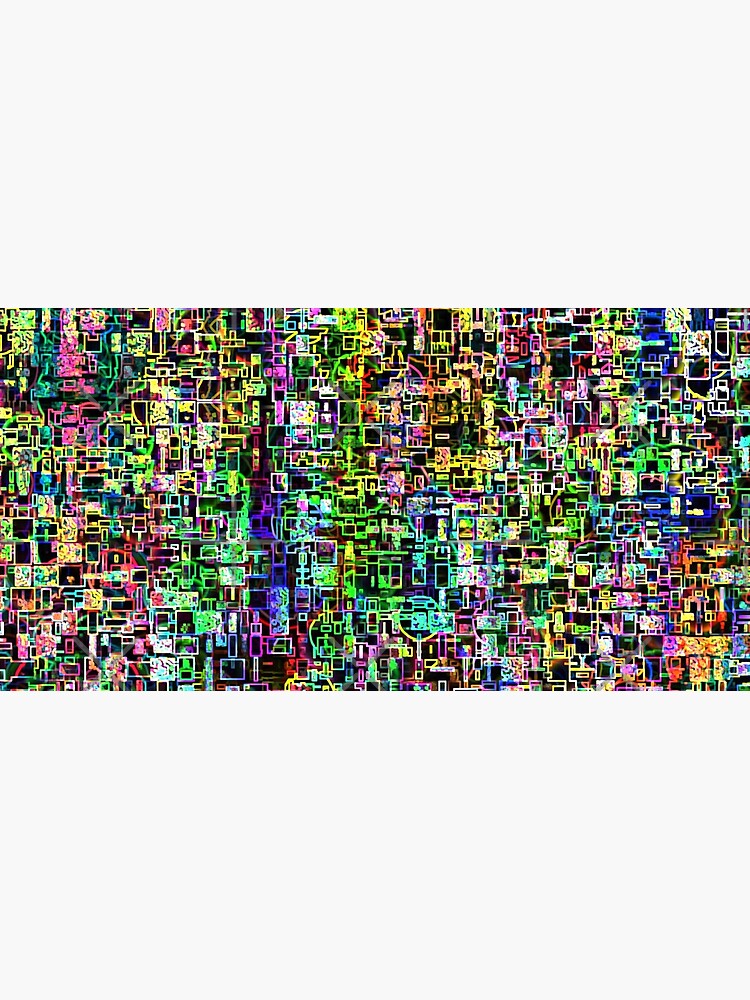 "Colour Abstract Artifact Pixel Neon Background Textures" Art Print for ...