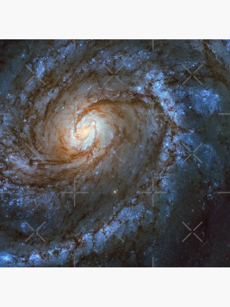 "Spiral galaxy M100 in the constellation of Coma Berenices" Sticker by ...