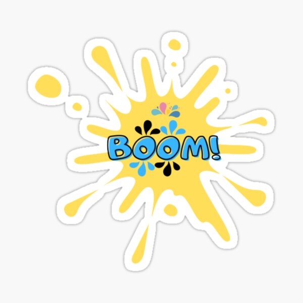 "BOOM Design" Sticker by G-FLORIAN | Redbubble