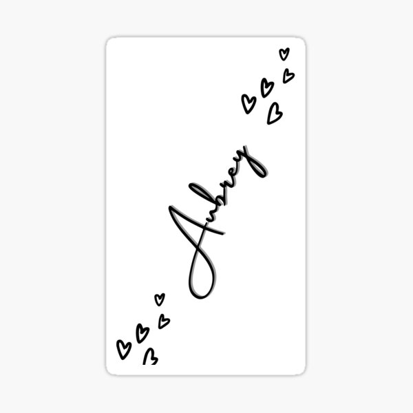 "Aubrey" Sticker for Sale by boki987 | Redbubble