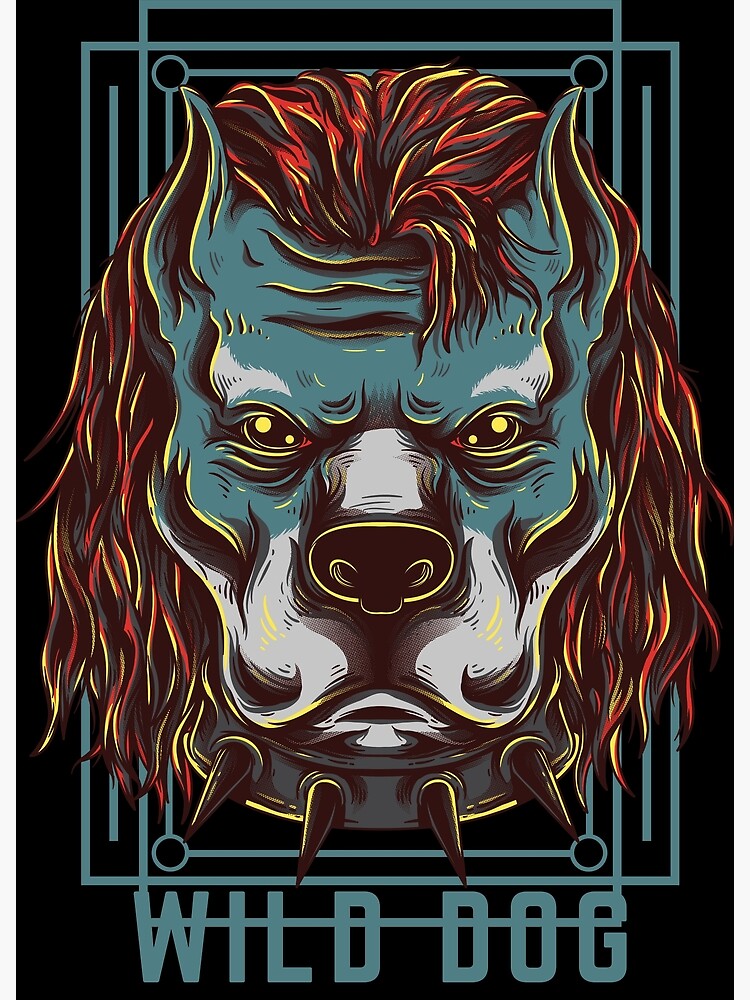 "Pet lover wild dog digital art" Poster for Sale by Artimenow | Redbubble