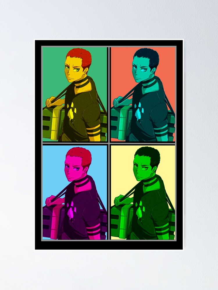 "Vulcan Joseph Fire Force Enen No Shouboutai Anime RGB Spiegeldesign ...