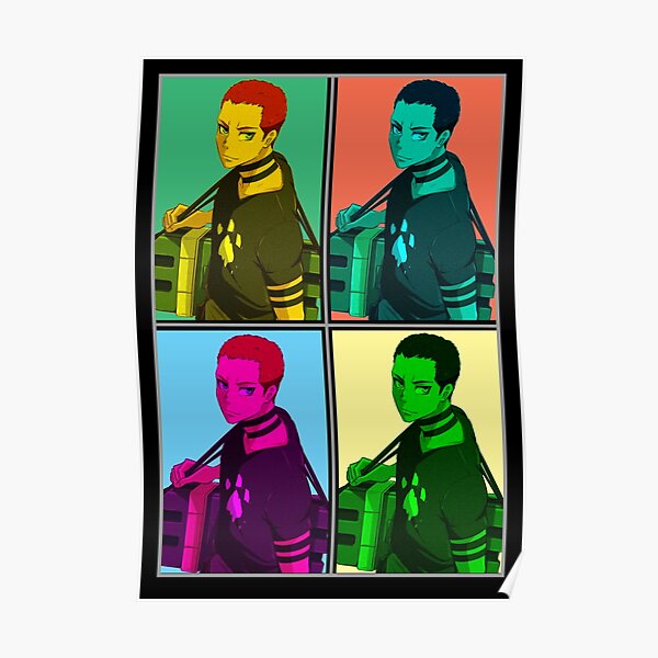 "Vulcan Joseph Fire Force Enen No Shouboutai Anime RGB Spiegeldesign ...